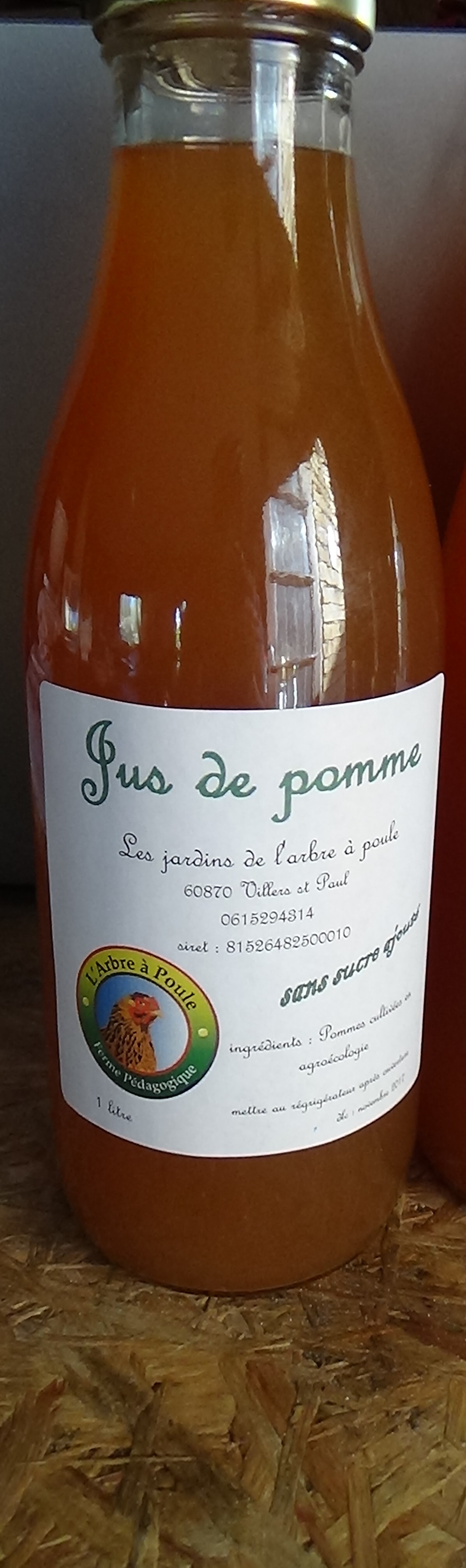 Jus de pomme de la ferme